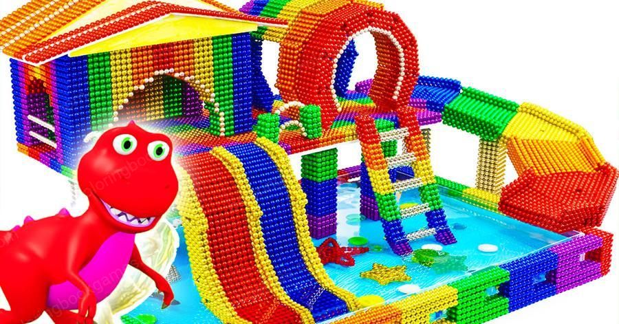 coloring book games - Playground and dinosaur