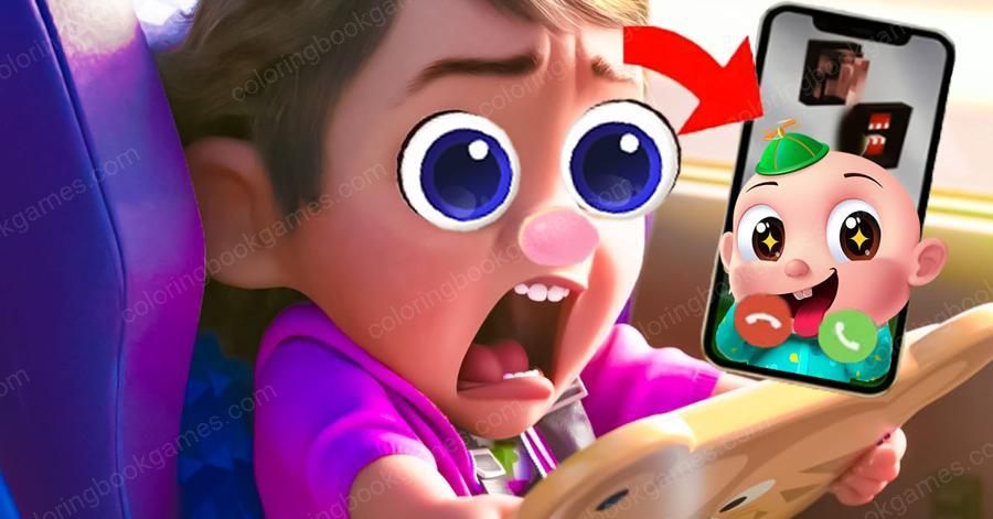 coloring book games - kiki esta al telefono