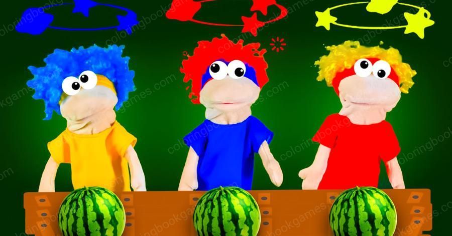 coloring book games - Three finger doll！