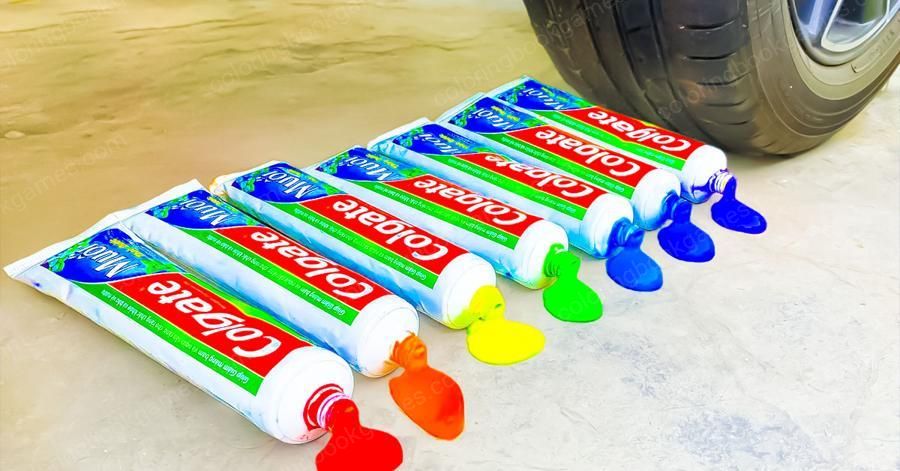 coloring book games - Come and color your toothpaste!