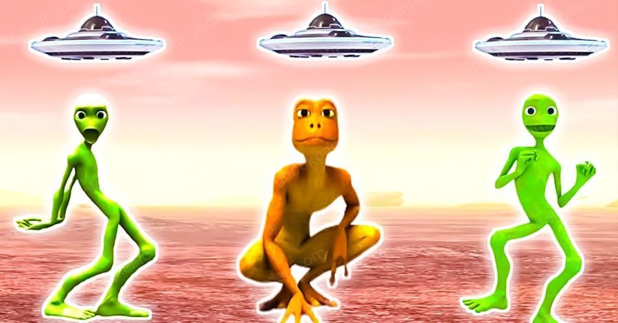 coloring book games - Let's play with aliens