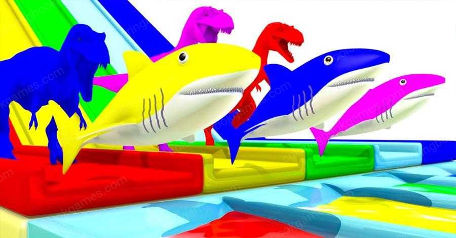 coloring book games - Color with cute shark