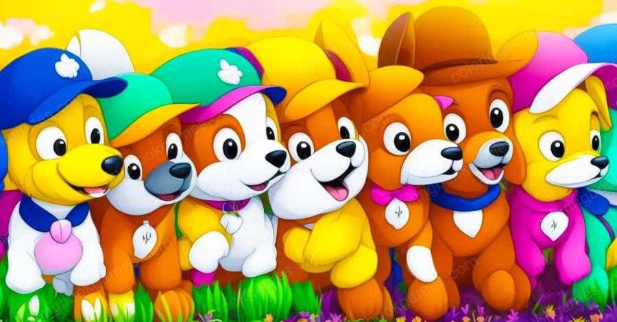 coloring book games - Pow patrol plush toy