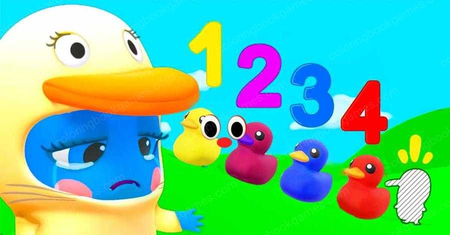 coloring book games - Little yellow duck