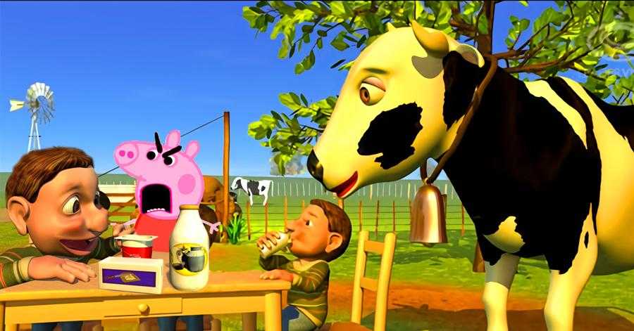 coloring book games - Lechón y vaca