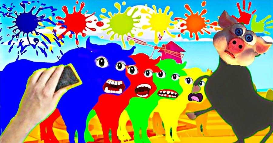 coloring book games - Cow painting