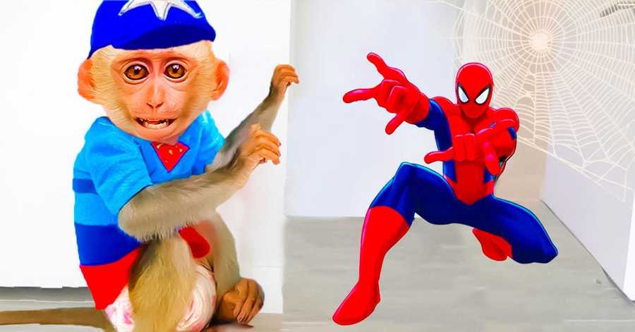 coloring book games - Superman and Monkey