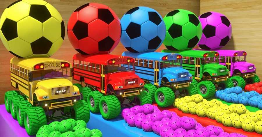 coloring book games - Colorful School Bus