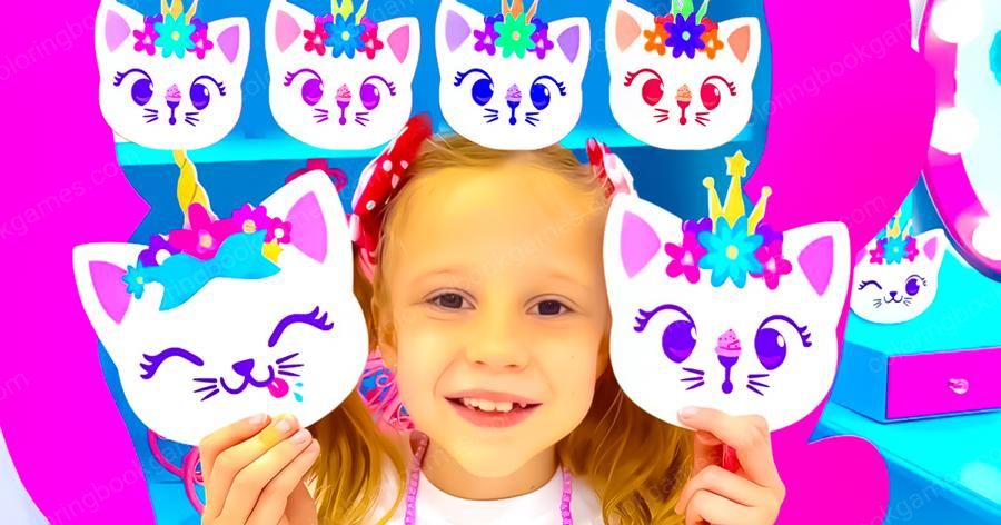 coloring book games - Color it with nastya