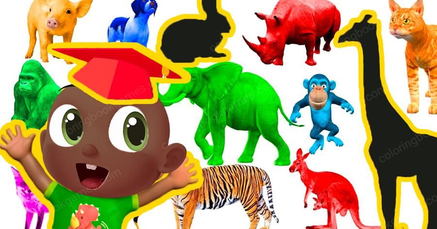 coloring book games - So many animals